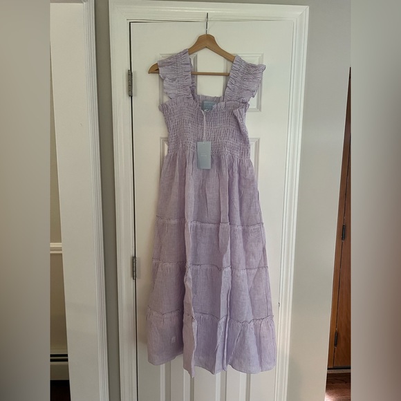 Hill House | Dresses | Nwt Hill House Ellie Nap Dress In Lilac Stripe Linen | Poshmark